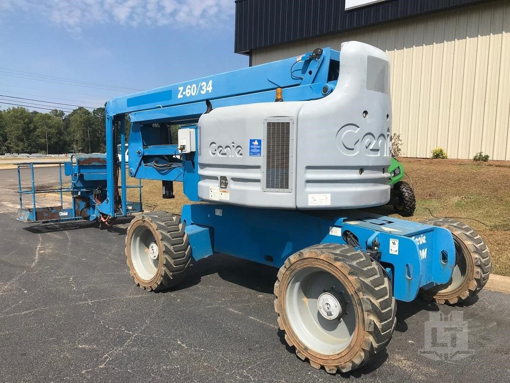 2012 GENIE Z60/34 BOOM MAN AERIAL SCISSOR LIFT 60 FOOT REACH DIESEL 4X ...