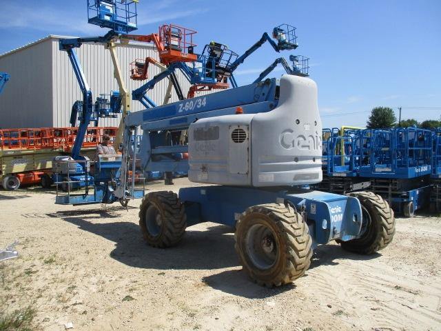 2008 GENIE Z60/34 ARTICULATING BOOM LIFT AERIAL LIFT 60' REACH DIESEL ...