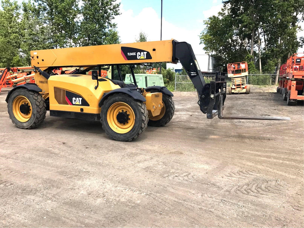 2014 CAT TL943 9000 LB DIESEL TELESCOPIC FORKLIFT TELEHANDLER PNEUMATIC ...