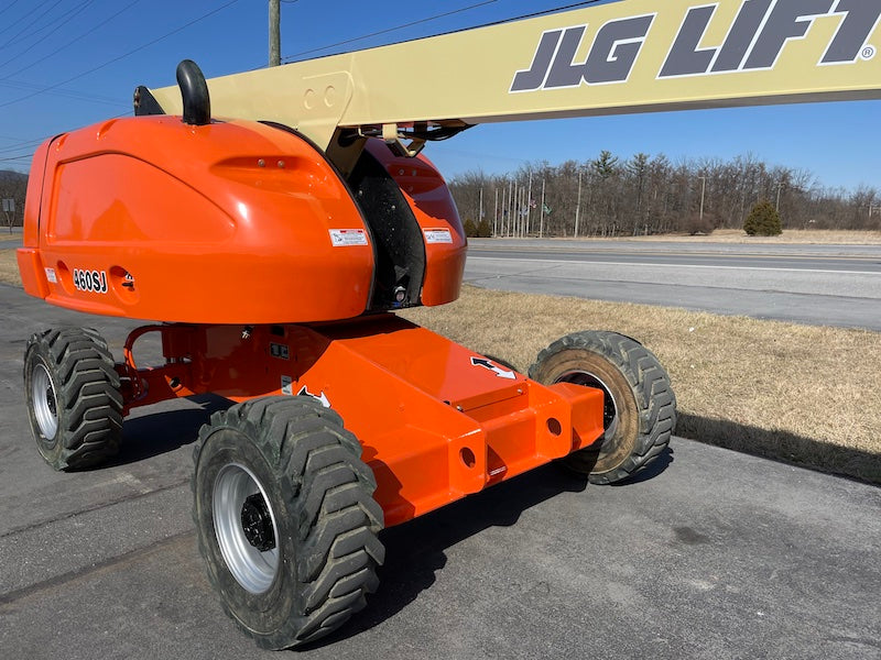 2013 JLG 460SJ TELESCOPIC STRAIGHT BOOM LIFT AERIAL LIFT WITH JIB ARM ...