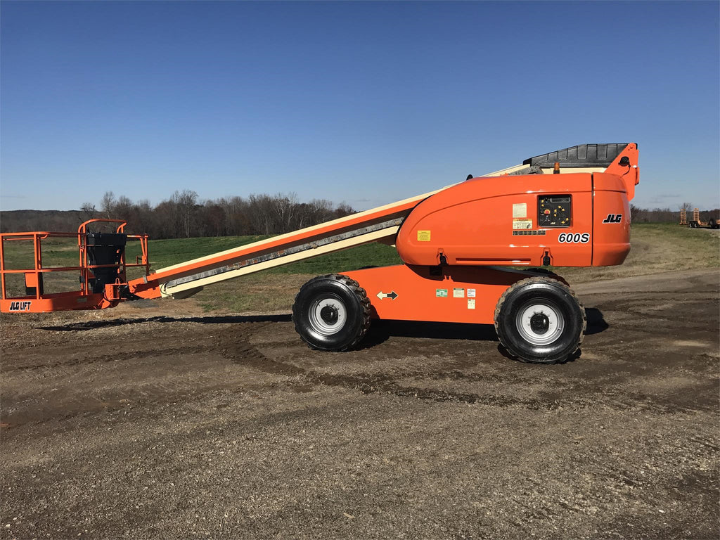 2008 JLG 600S TELESCOPIC BOOM LIFT AERIAL LIFT 60' DIESEL FUEL 4WD 312 ...