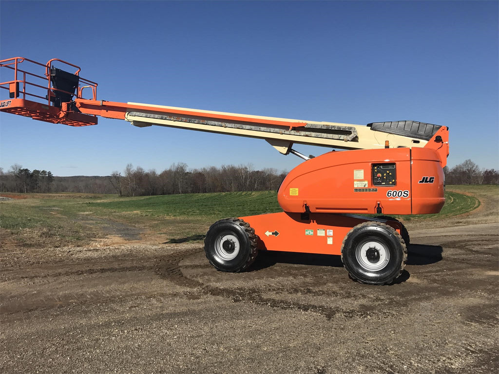 2008 JLG 600S TELESCOPIC BOOM LIFT AERIAL LIFT 60' DIESEL FUEL 4WD 312 ...