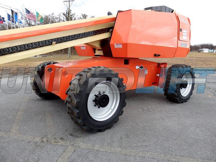 2012 JLG 600S TELESCOPIC BOOM LIFT AERIAL LIFT 60' REACH DIESEL 4WD 28 ...