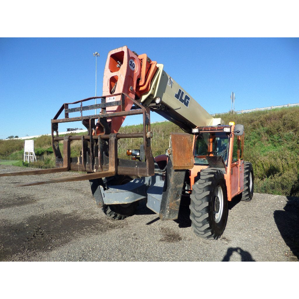2010 JLG G10-55A 10000 LB DIESEL ENCLOSED CAB TELESCOPIC FORKLIFT ...