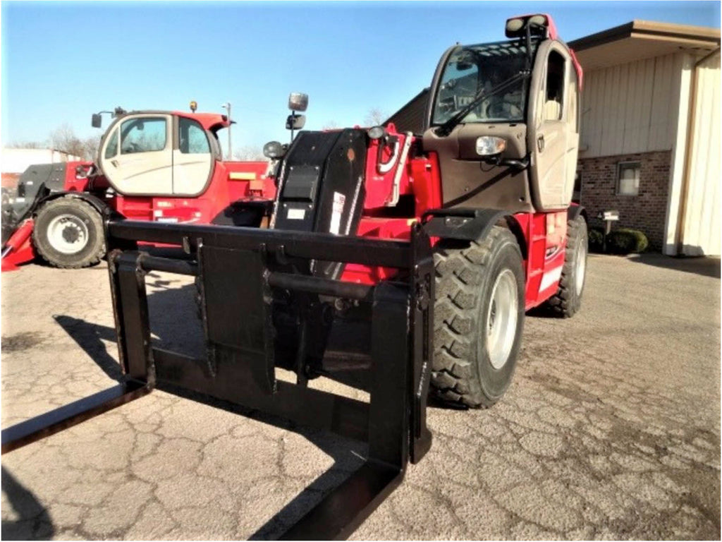 2014 MANITOU MHT1490 20000 LB DIESEL PNEUMATIC TELEHANDLER CAB WITH ...